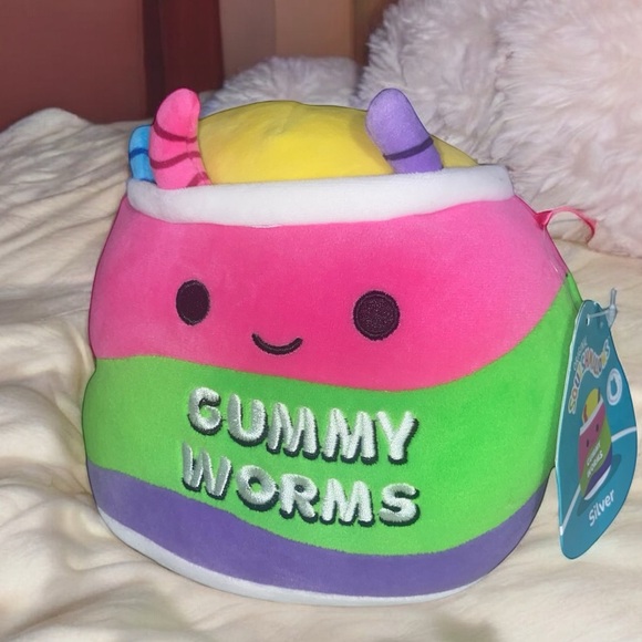Squishmallows | Toys | Squishmallows 7 Silver The Gummy Worms Rare Nwt ...